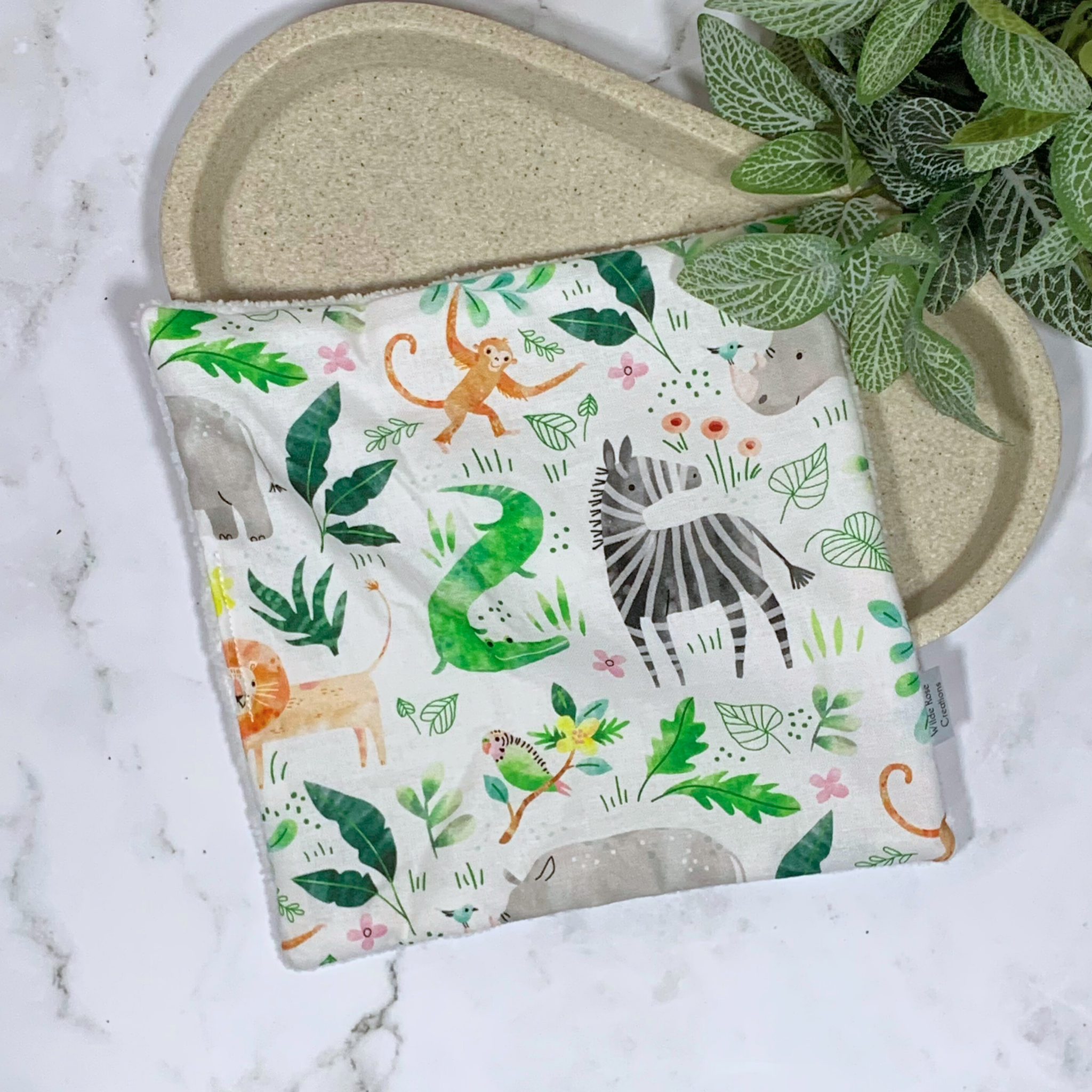 Zoo Animals Face Washer – Wilde Rose Creations